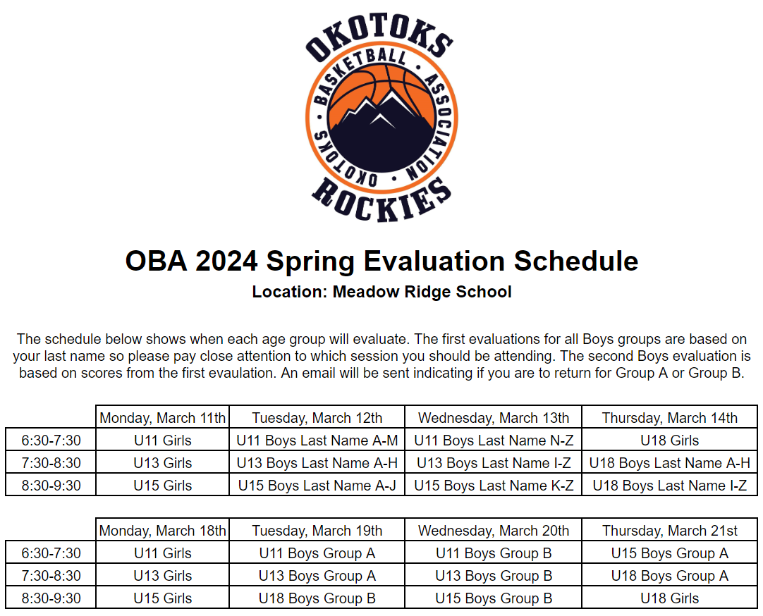 Okotoks Basketball Association : Website by RAMP InterActive